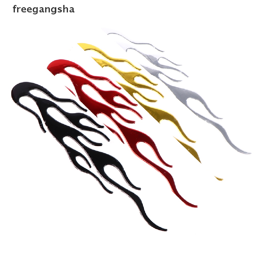 [FREG] 20*4CM Car Motorcycle 3d Flame Fire Reflective Sticker ...
