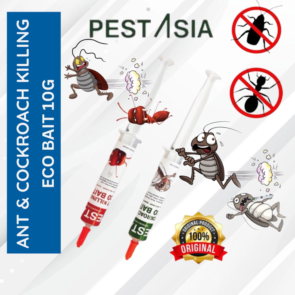 PEST ASIA Ant/Cockroach Killing ECO BAIT (Ubat Semut Dan Lipas ) 10G ...