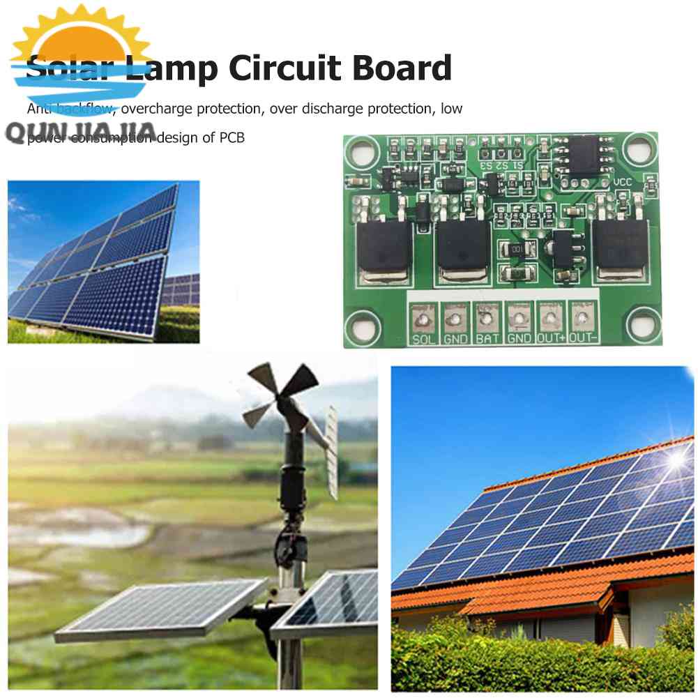 5A Circuit Board 3.2V 6V 12V 3.7V Battery Solar Lamp Controller PCB ...