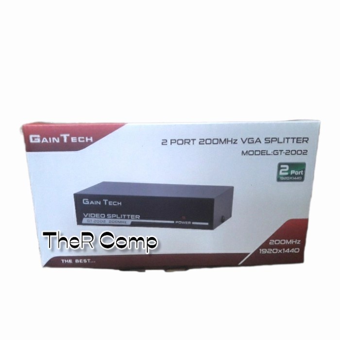 Vga Splitter 2 Port Gaintech Spliter adapter | Shopee Malaysia
