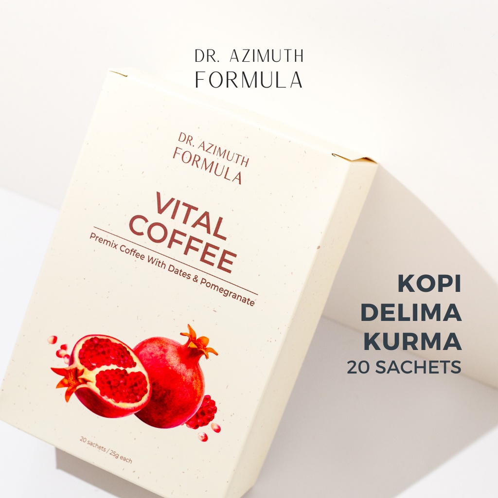 VITAL COFFEE Instant Coffee Mix Pomegranate and Kurma (Kopi Kurus) 20 ...