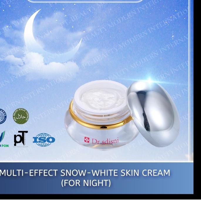 Ni Night Cream (Multi-effect Snow-white Skin Cream)+FREE Tester Sachet ...