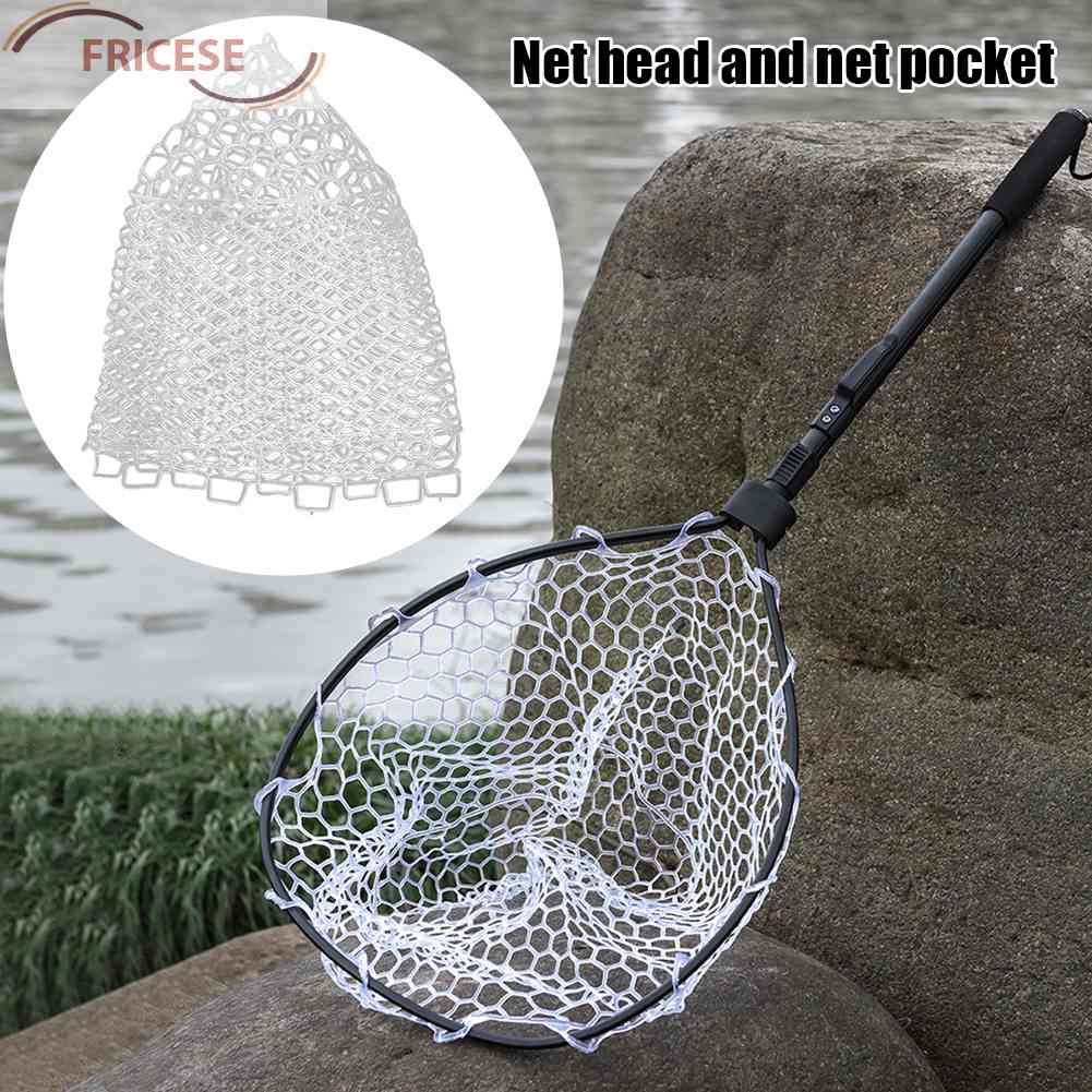 Rubber Fishing Nets Mesh Fish Catch Release Network Trap Landing Dip ...