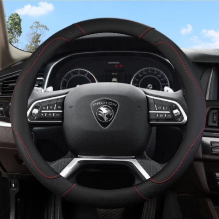 Proton Leather Steering Wheel Cover Penutup Stereng X50 X70 Iriz Waja ...