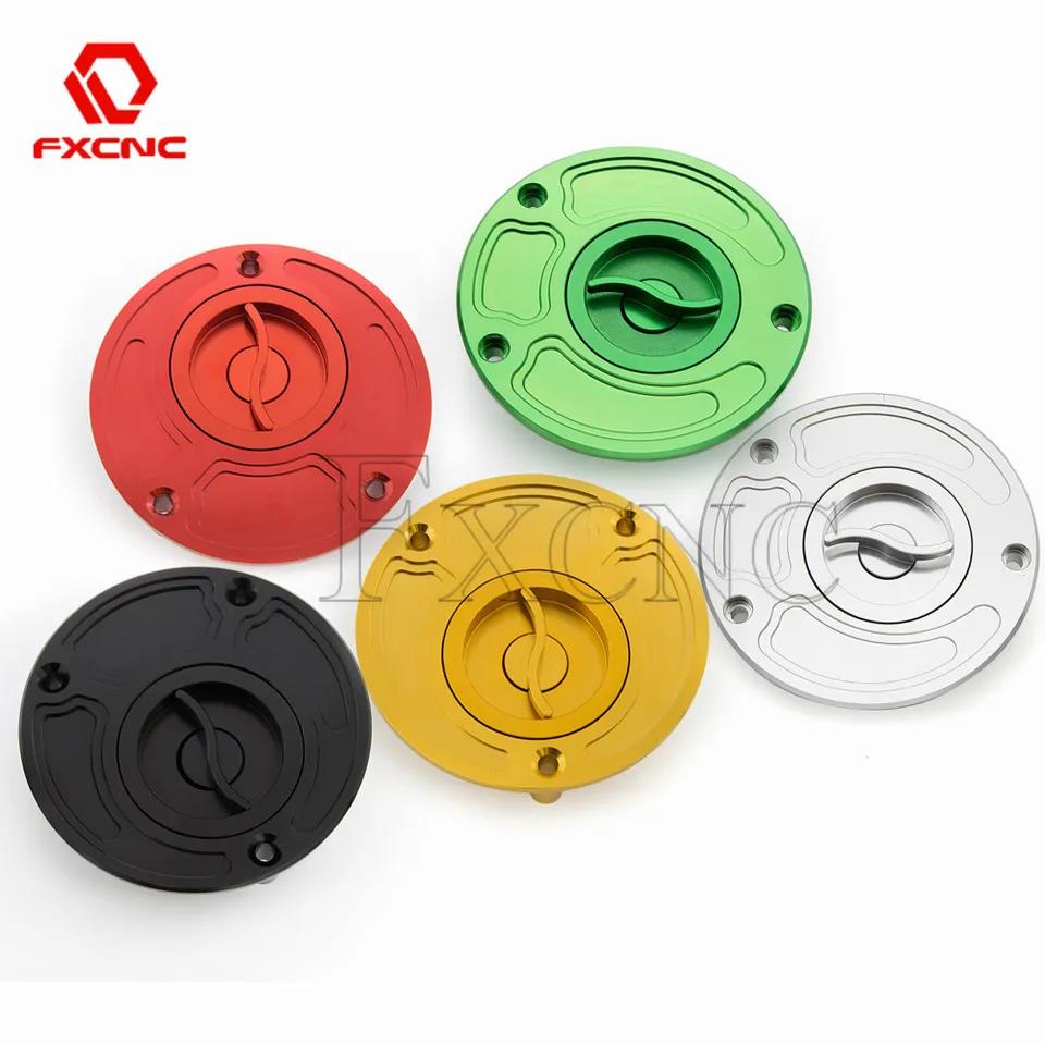 CNC Motorcycle Fuel Gas Cap Tank Cover Keyless Caps For KAWASAKI ZX10R ZX6R ZX14 Z1000 NINJA1000 ...