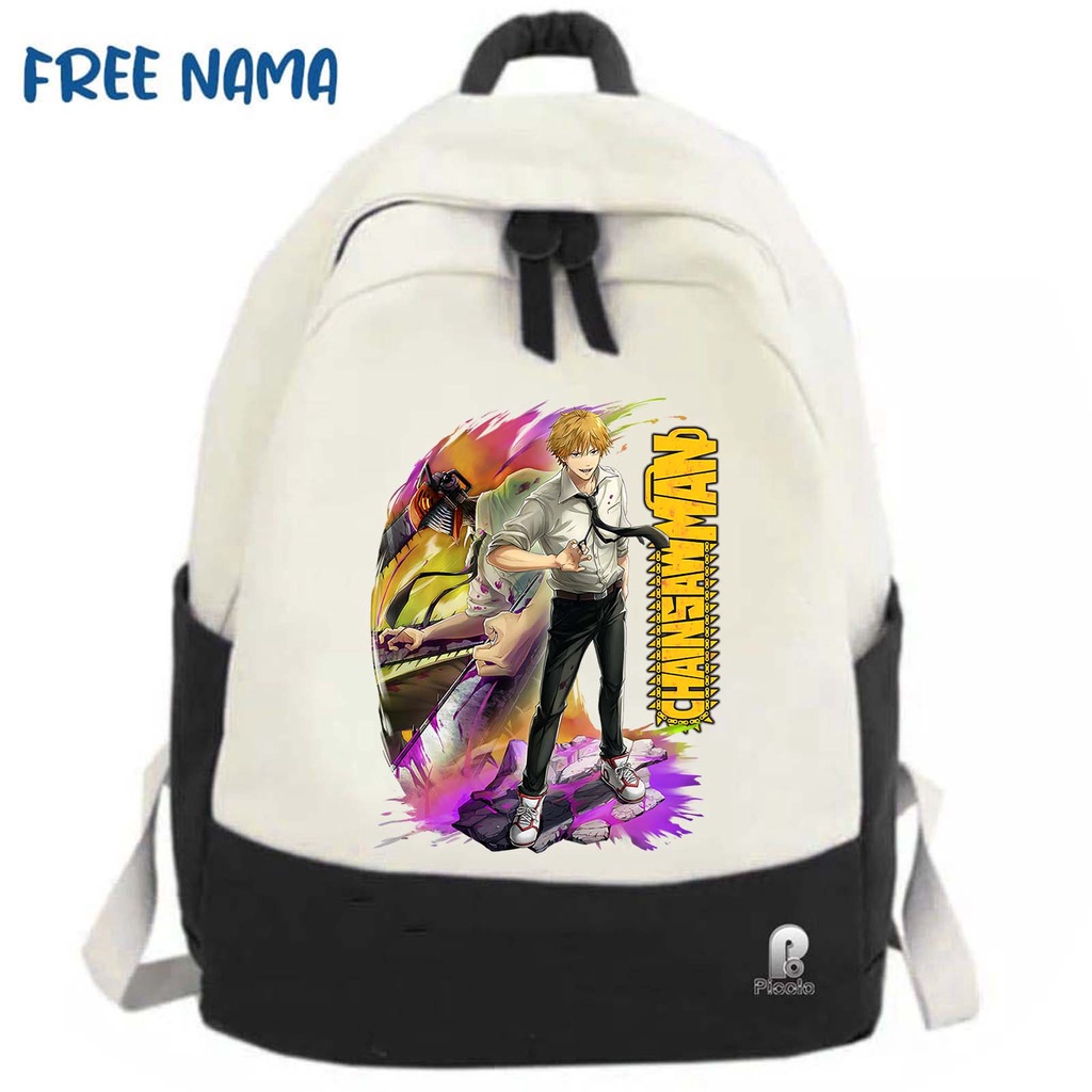 Anime CHAINSAW MAN UNISEX BACKPACK Kids BACKPACK (FREE Name) | Shopee ...