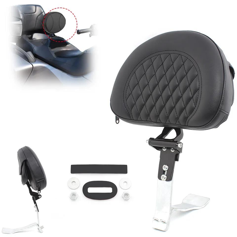 Motorcycle Seat Accessories Adjustable Driver Backrest Smart Mount Back ...