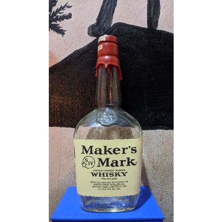 1 Liter used liquor makers mark whisky bottles, antique bottles, unique ...