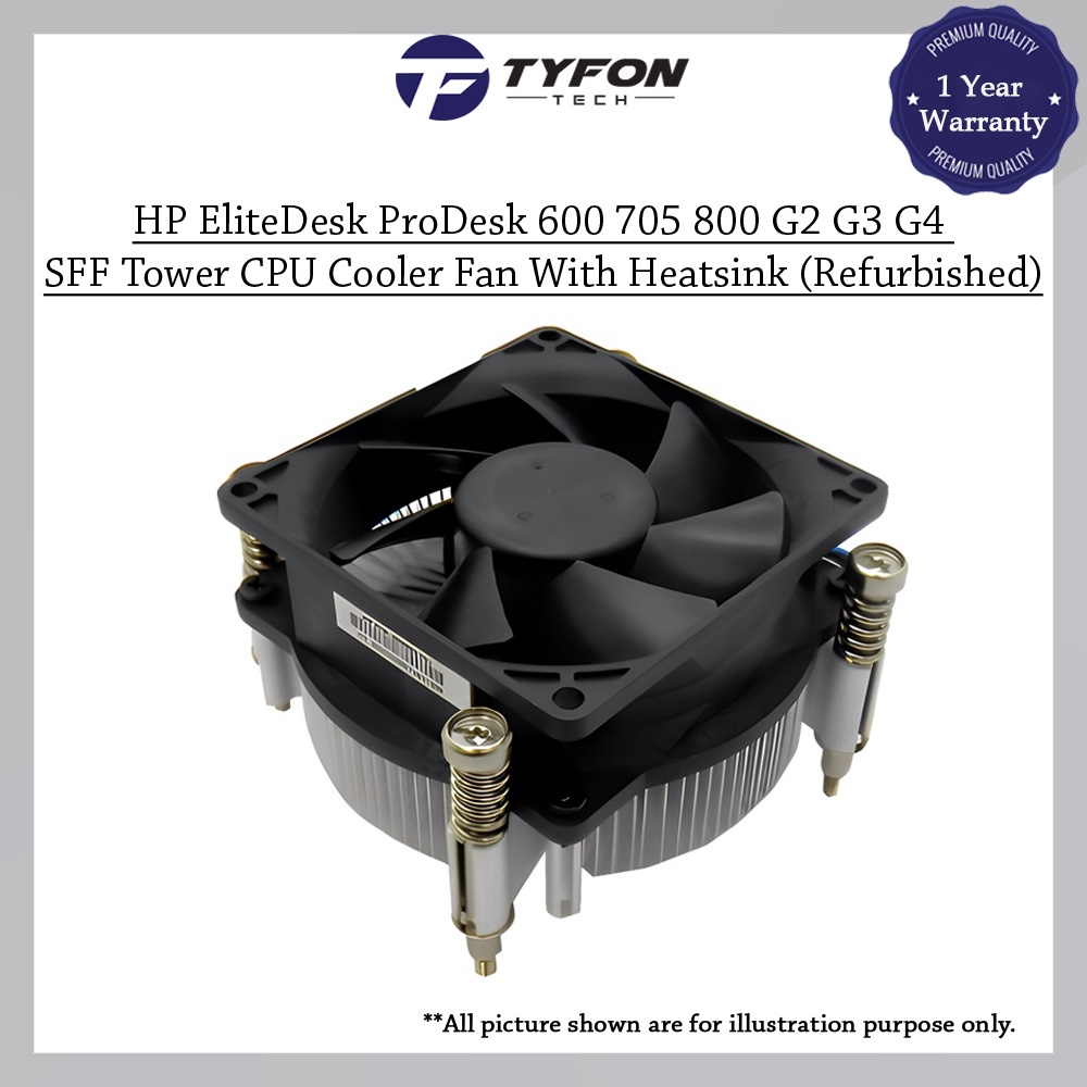 HP EliteDesk ProDesk 600 705 800 G2 G3 G4 SFF Tower CPU Cooler Fan With Heatsink 908998-001 ...