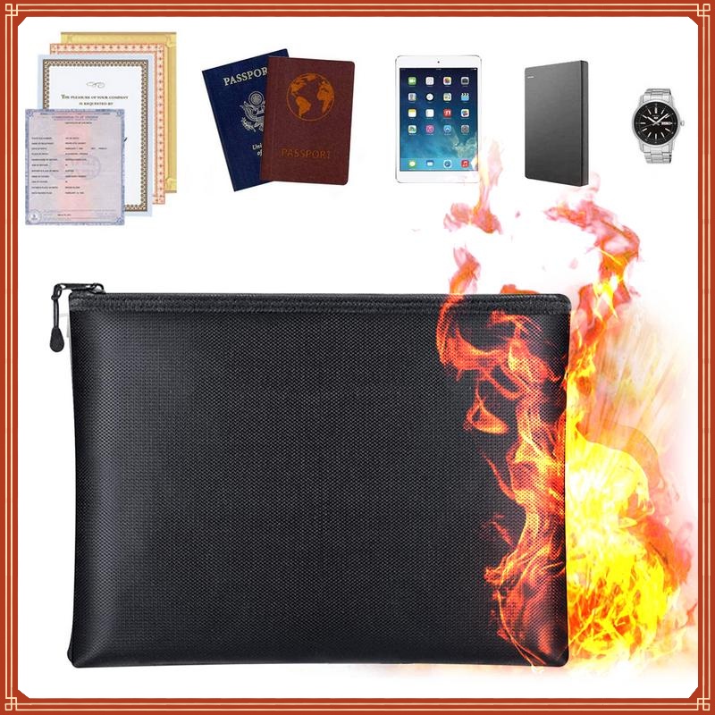 Fireproof Document Bag Fireproof Envelopes For Cash 3 Sizes Protection ...