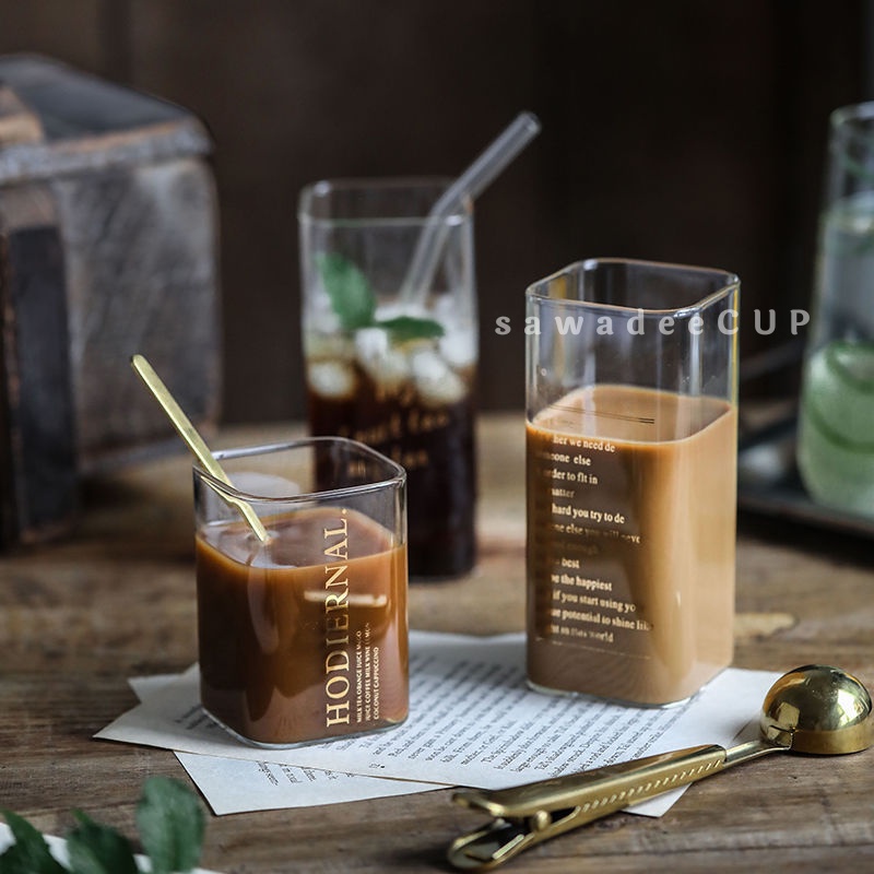 Square Cup Borosilicate Hodiernal Doyourself Lifebegins Tall Cup Short ...