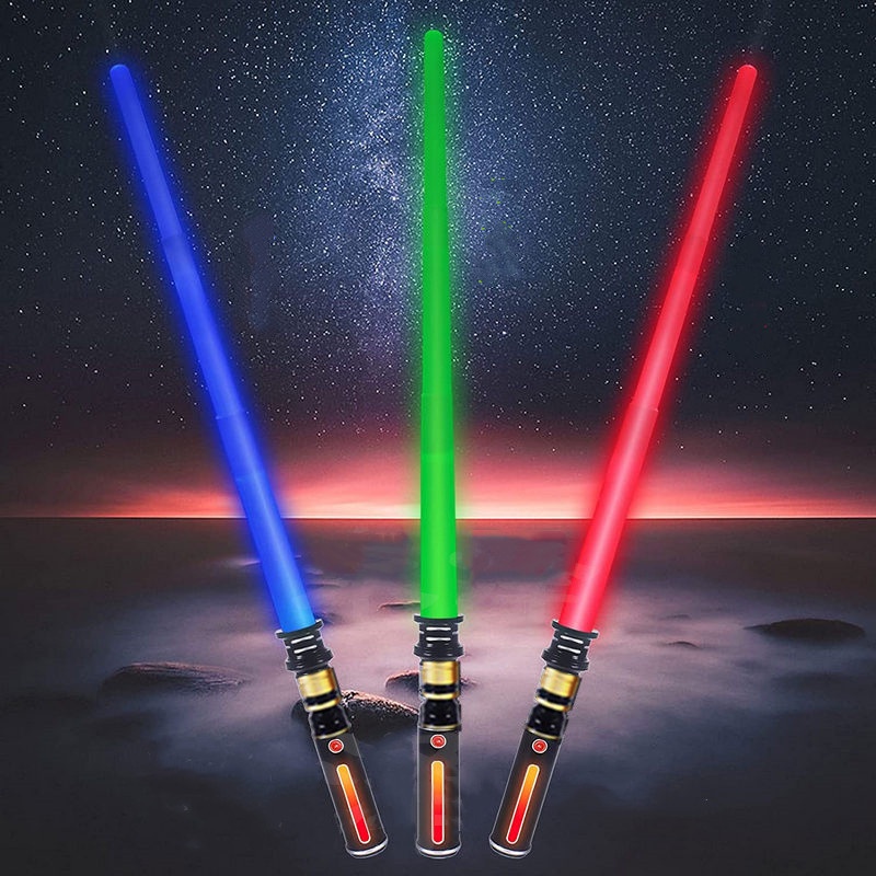 Cosplay Star Wars Lightsaber 78CM Length Telescopic LED Light Sound ...