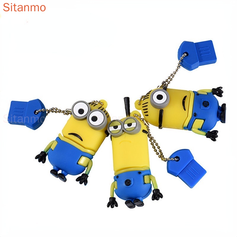 Minions Cartoon Pendrive 128GB 1TB 2TB Dave USB Flash Drive 8GB 16GB ...