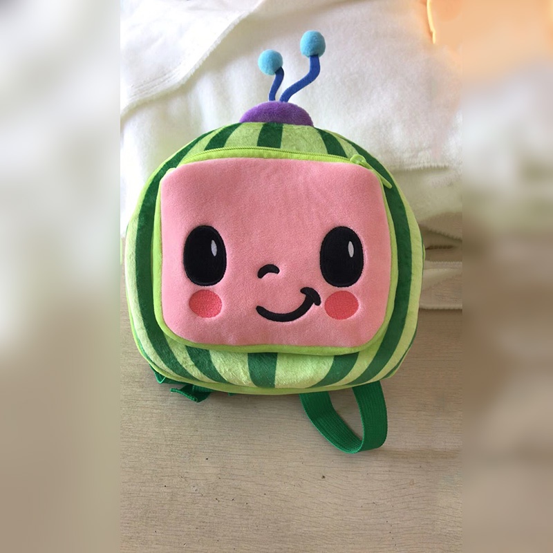 Coco-melon Plush Backpack Kids Children Soft Stuffed Schoolbag ...