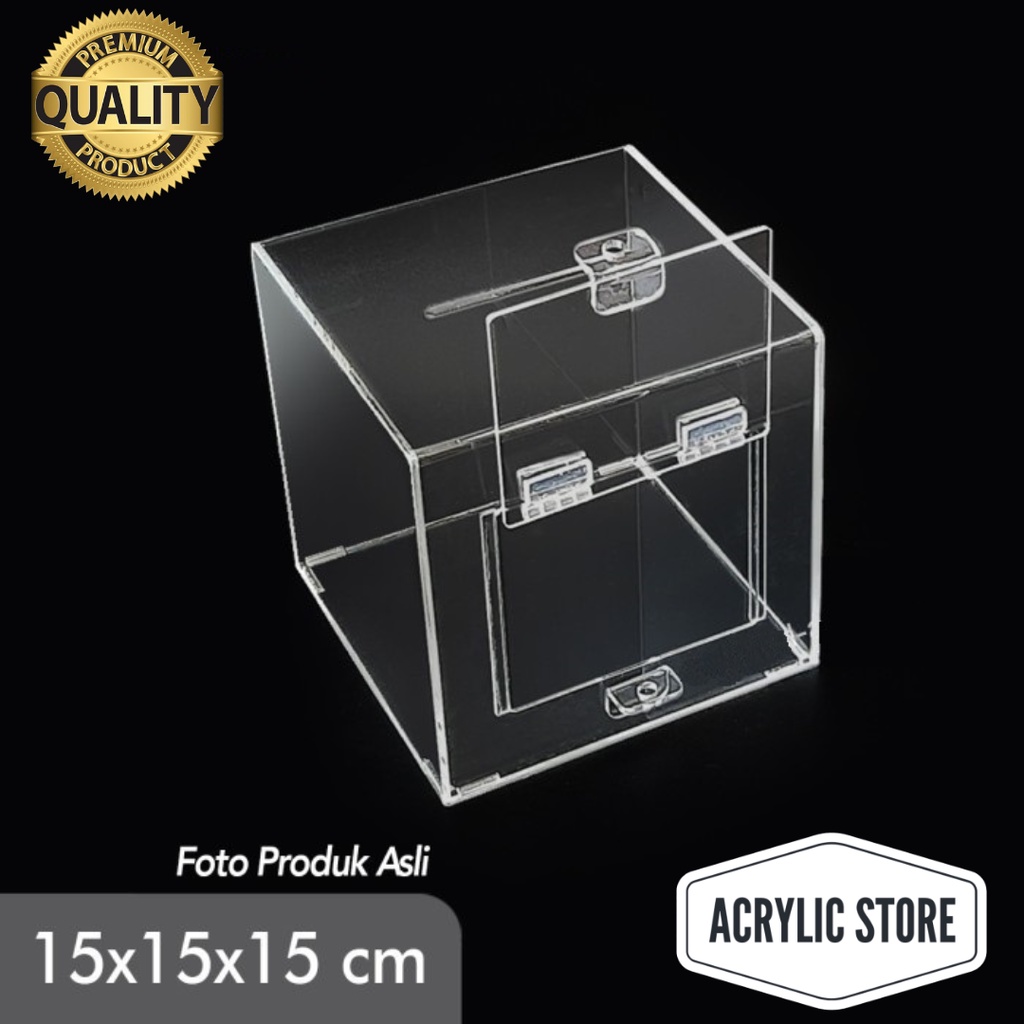 Acrylic Suggestion Box - Charity Box/Tips/Donation Box - 15x15x15 cm ...