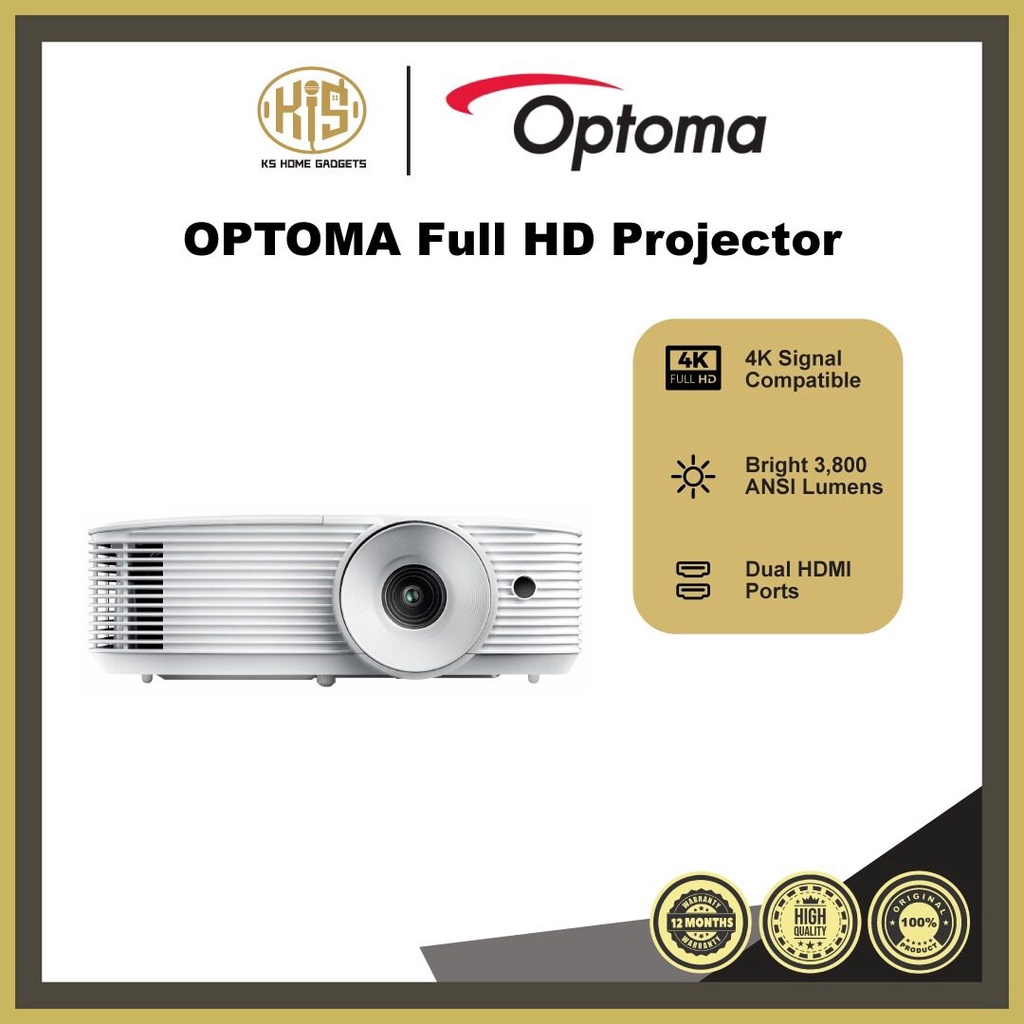 Optoma HD30-HDR 3800 Lumens Full 3D Full HD Projector - 4K HDR ...