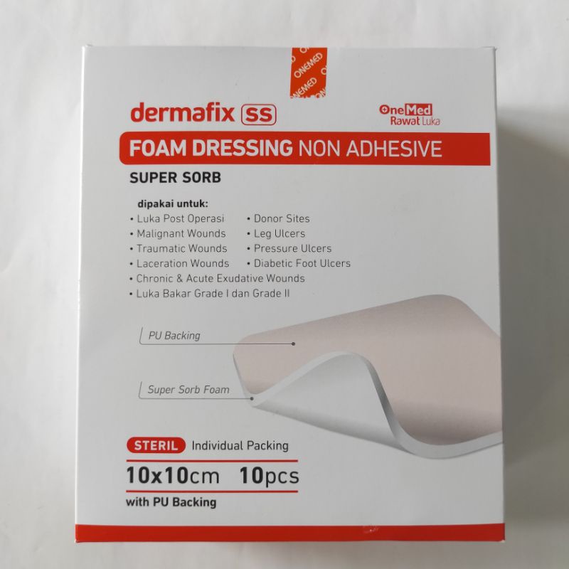 Dermafix SS foam dressing non-adhesive 10x10cm | Shopee Malaysia
