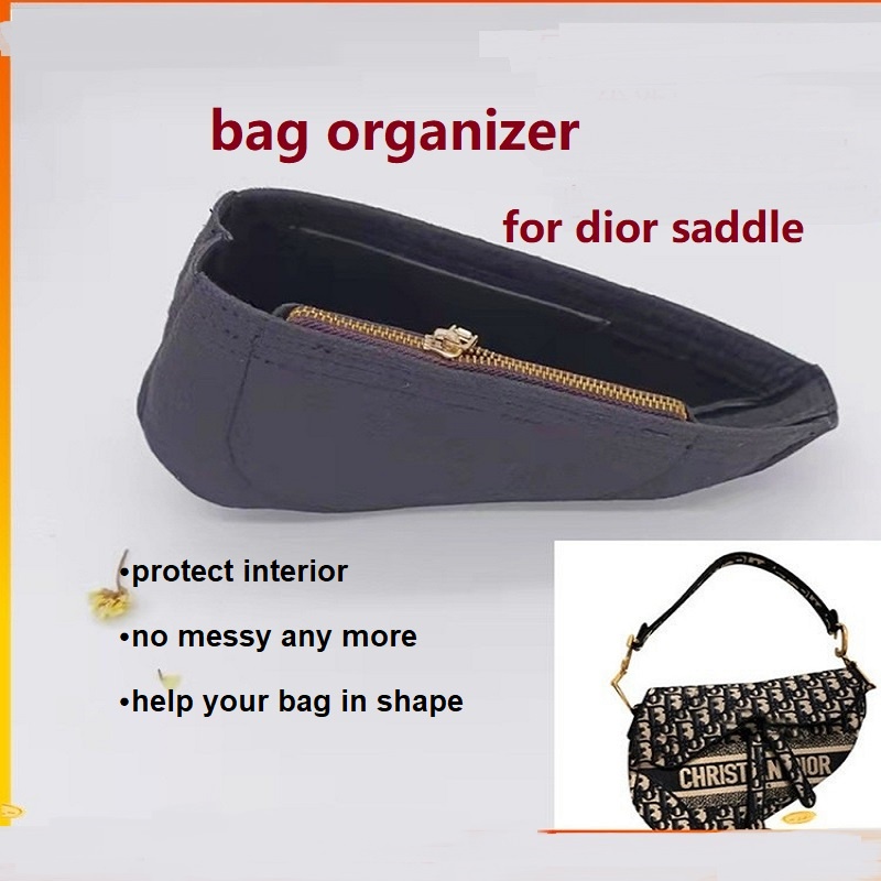 bag organiser insert for dior saddle in bag multi pocket compartment ...