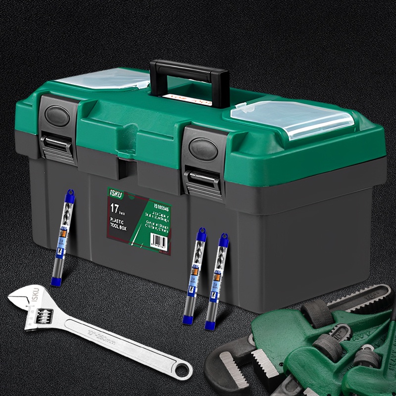 PERALATAN Isku Tool Box 17-19 Inch Toolbox Large Tool Kit Tool Box Tool ...