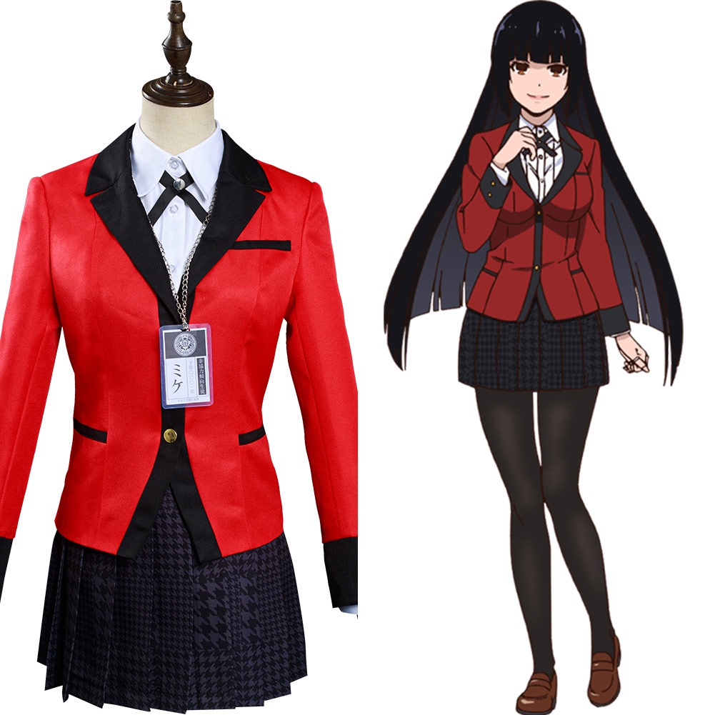 Yumeko Jabami Cosplay Costume Uniform Kakegurui Compulsive Gambler ...