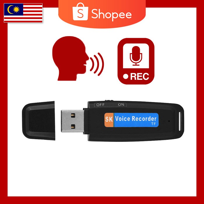 SK001 Mini USB Pen Drive Digital Spy Audio Sound Voice Recorder ...