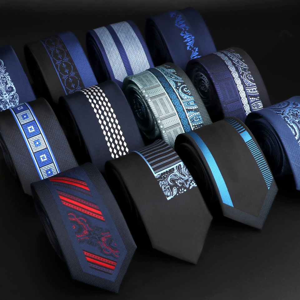 ZONFAZ Luxury Men's Silk Ties Fashion Black Patchwork Jacquard Necktie Wedding Accessories ...