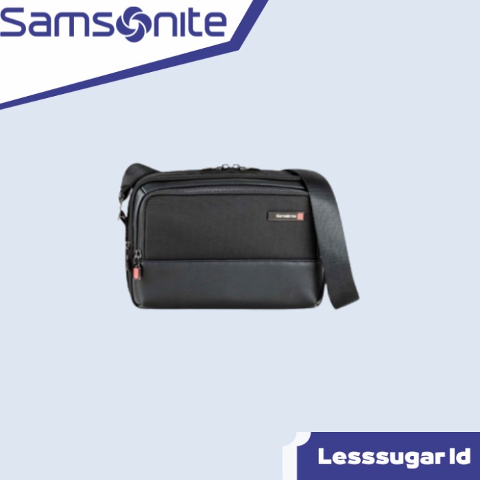 HITAM Samsonite Sefton Sling Bag Black Men's Sling Bag | Shopee Malaysia