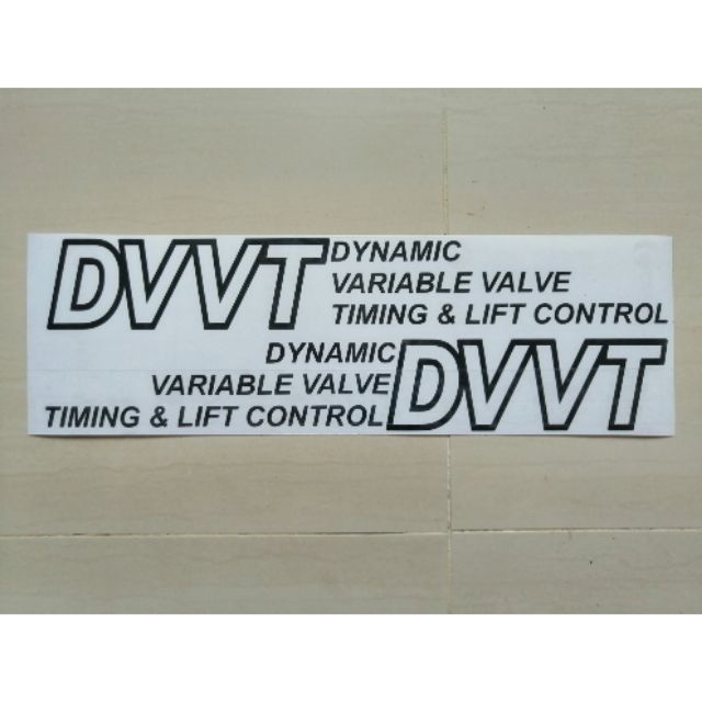 Sticker DVVT Hitam Sticker Potong | Shopee Malaysia