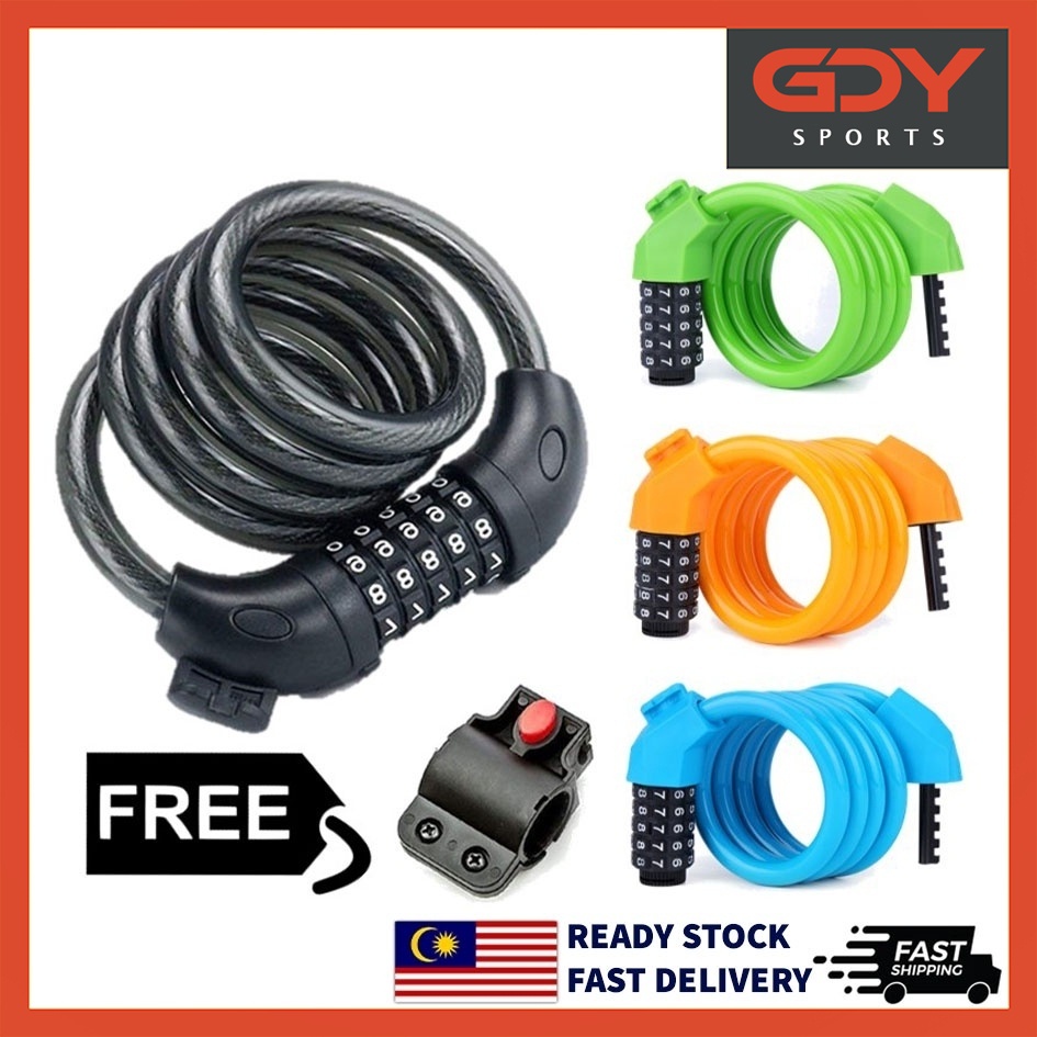 GDYSPORTS Bicycle Lock 4/5 Digit Code Combination Bicycle Security Lock ...