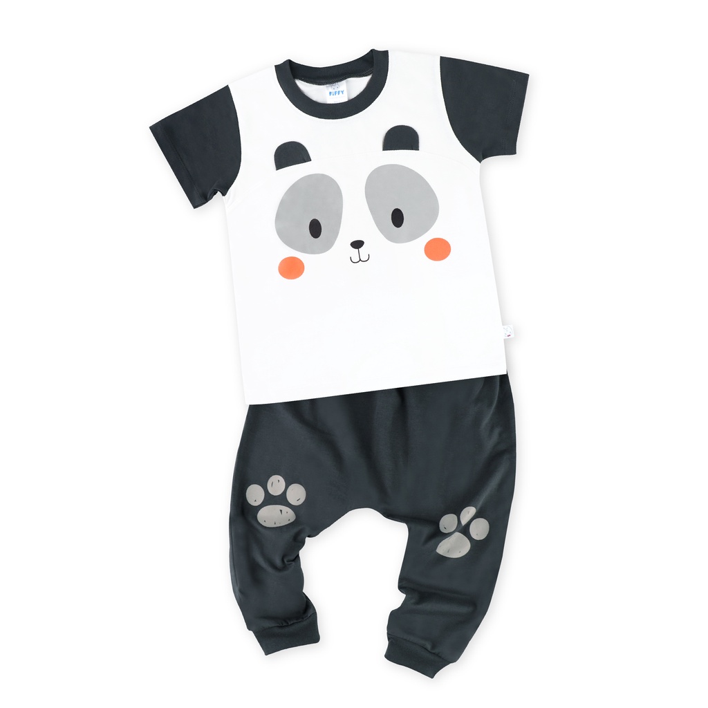 FIFFY PANDA LOOK SHORT SLEEVE BOY PYJAMAS SUIT | Shopee Malaysia