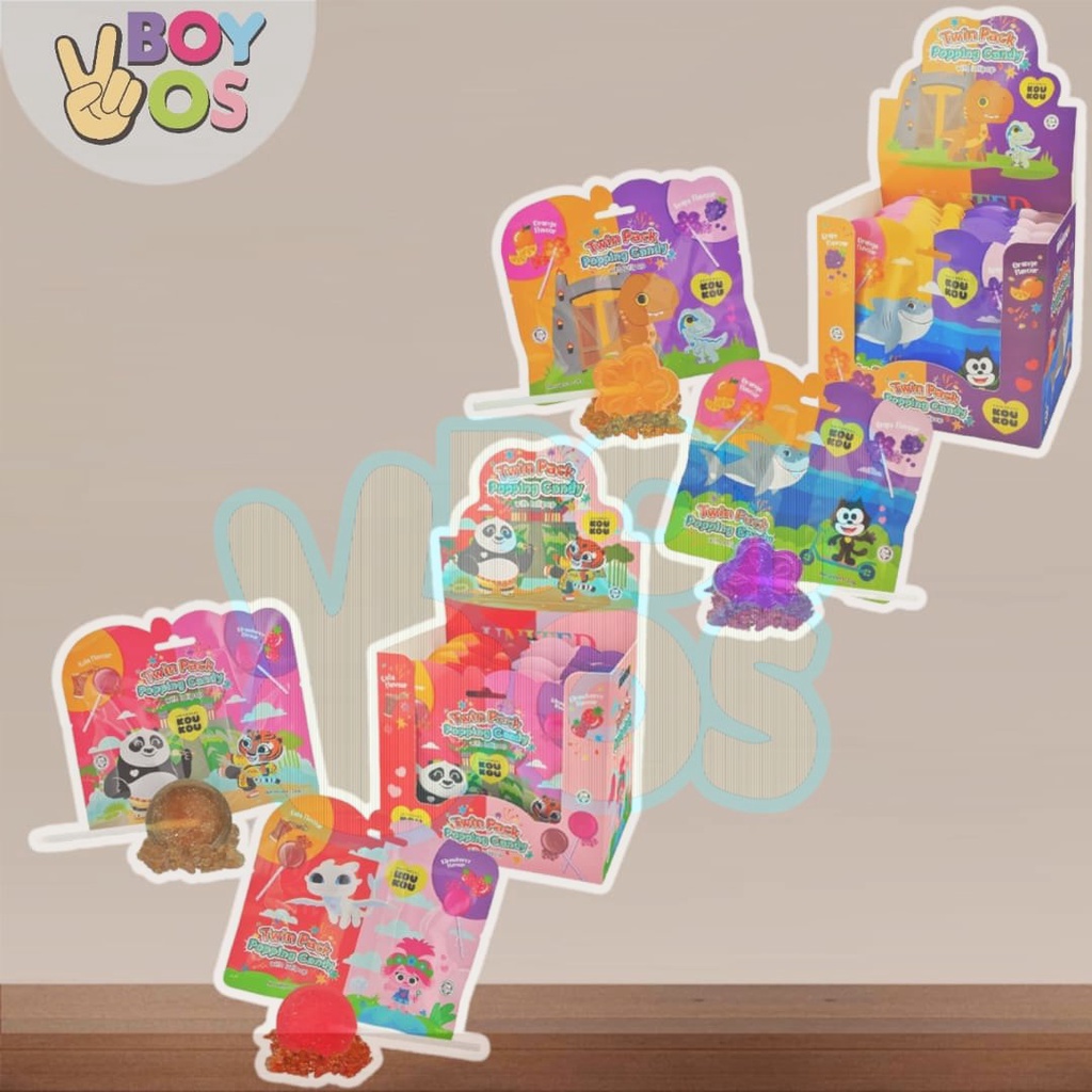 YLF Koukou Twin Pack Popping Candy With Lollipop 26g (1 Pcs) | Shopee ...