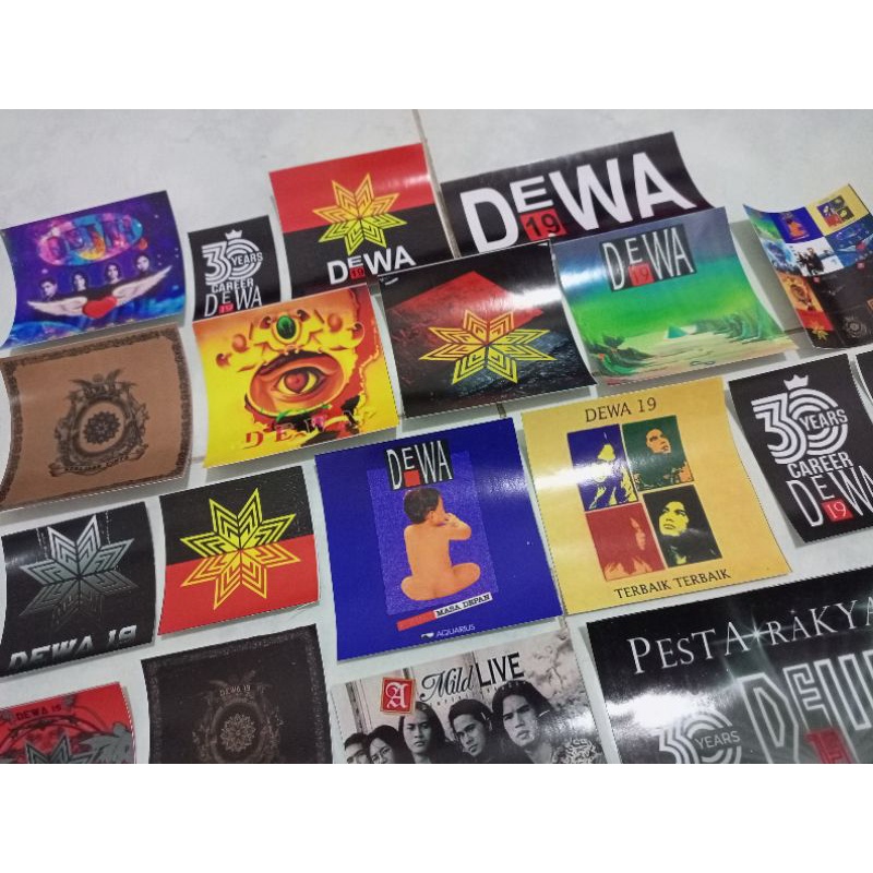 Dewa 19 Stickers Pack Merchandise Vinyl Decals god of love soldiers etc ...
