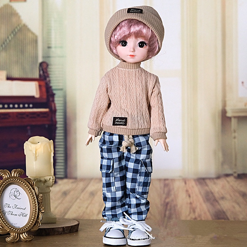 New BJD 1/6 32CM Fat Doll Girls' Dress Up Doll DIY Toys Include Clothes ...