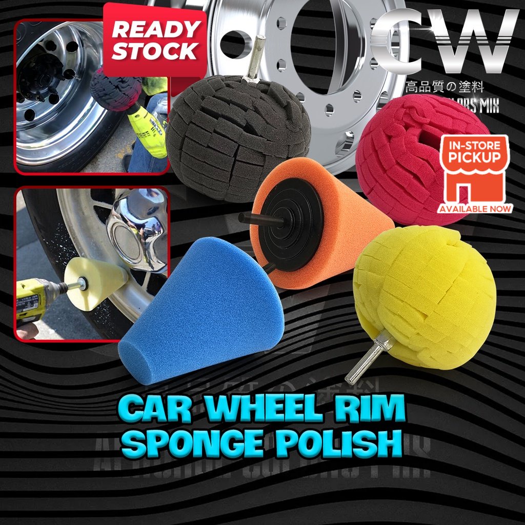 Sport Rim Polishing Sponge 】 Sponge Polish Car Motorcycle Tyre Tire ...