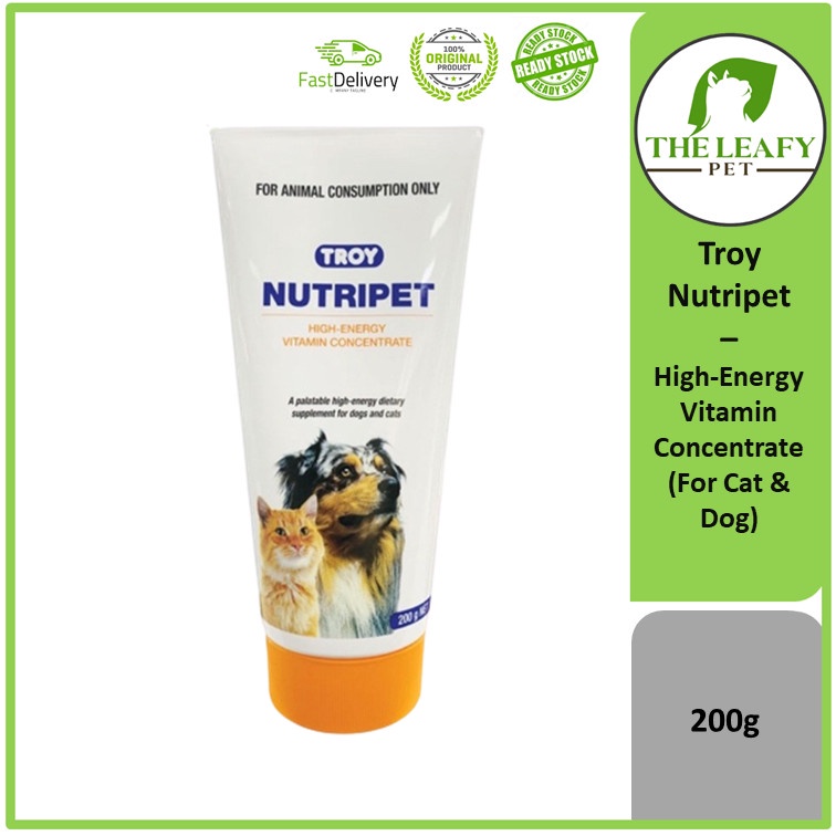 Troy Nutripet High - Energy Vitamin Concentrate Paste For Cat and Dog - 200g | Shopee Malaysia