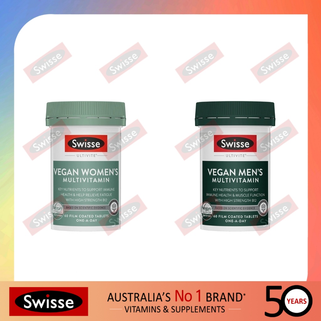 SWISSE Ultivite Vegan Women's & Men's Multivitamin (60 tablets) | Shopee Malaysia