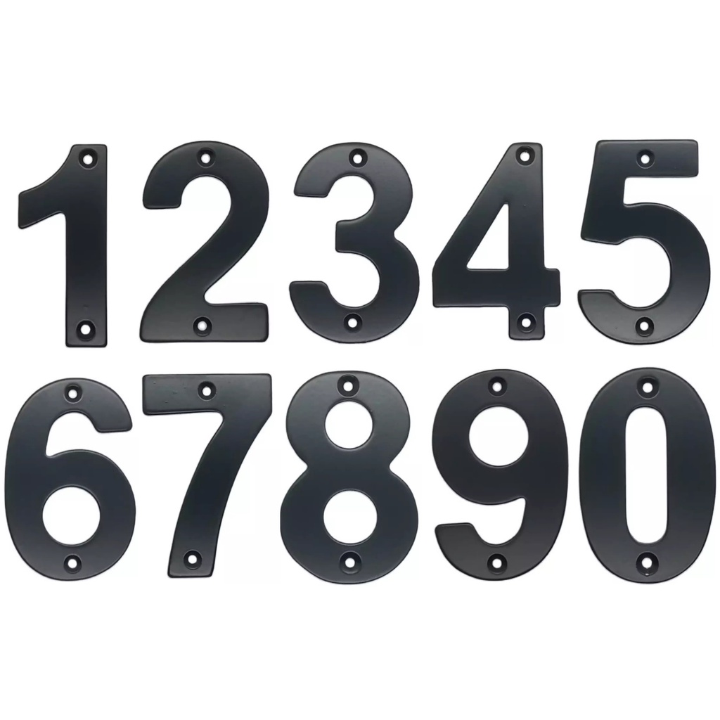 Shophouse l 3 Inches - Black House Number Sign - House Letter Sign ...