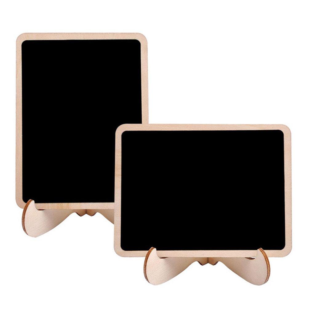 Slate Mini Blackboard Message Board Wooden Stereoscopic Cards Desktop ...