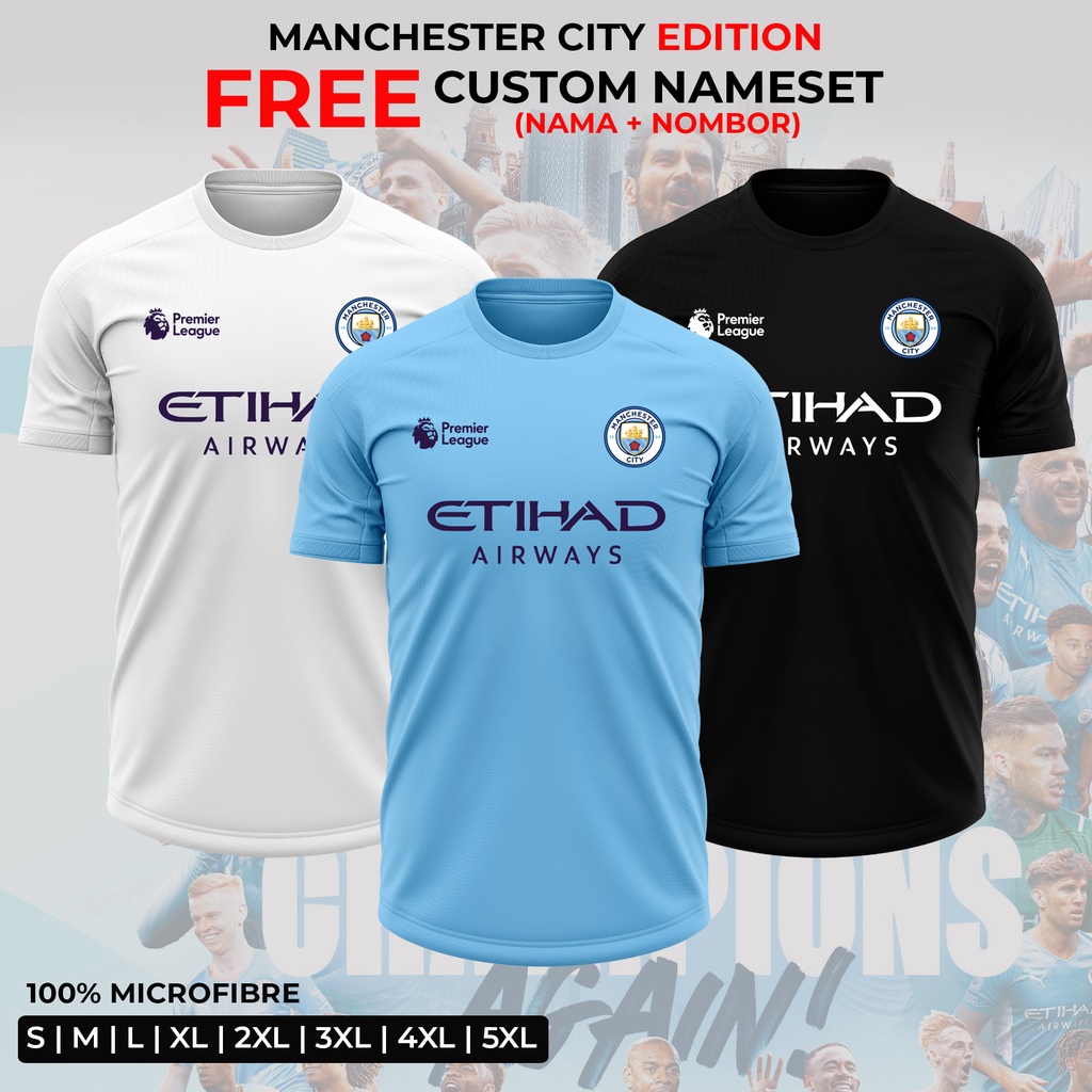 SPG1 JERSEY MANCHESTER CITY CUSTOM NAMA NO NAMESET JERSI MAN CITY ...