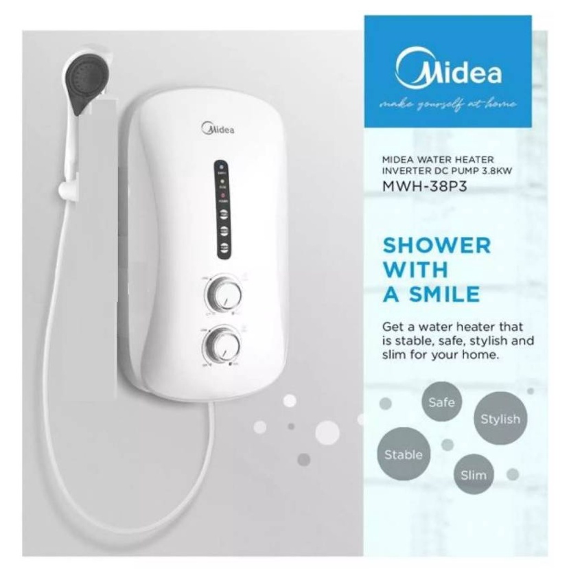 Midea MWH-38P3 Water Heater With DC Silent Pump (New arrival) | Shopee ...