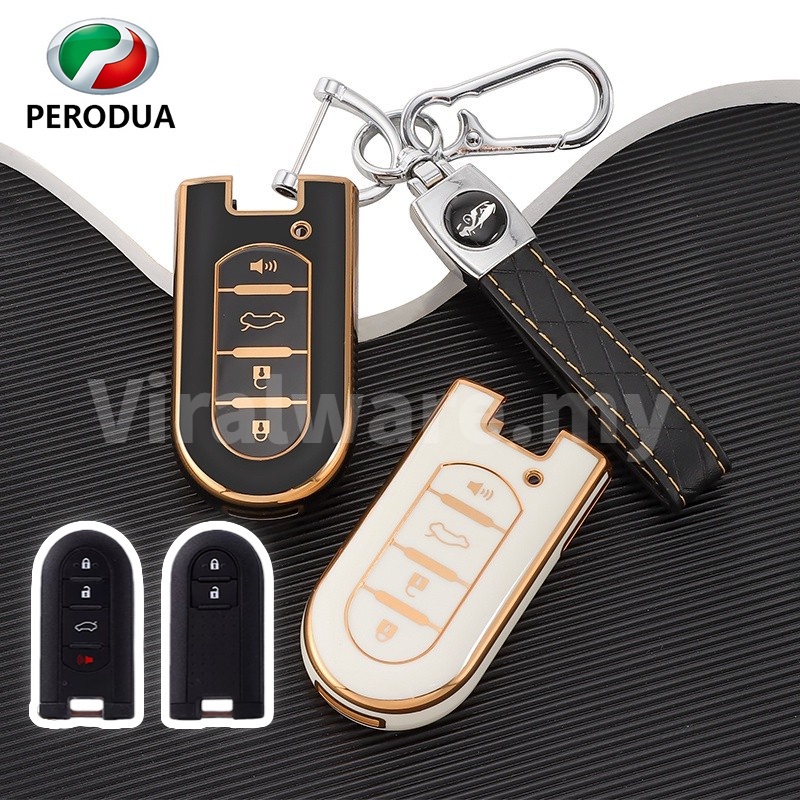 Perodua Car Key Case Protect Cover Shell Fob For BEZZA AXIA MYVI ARUZ ...