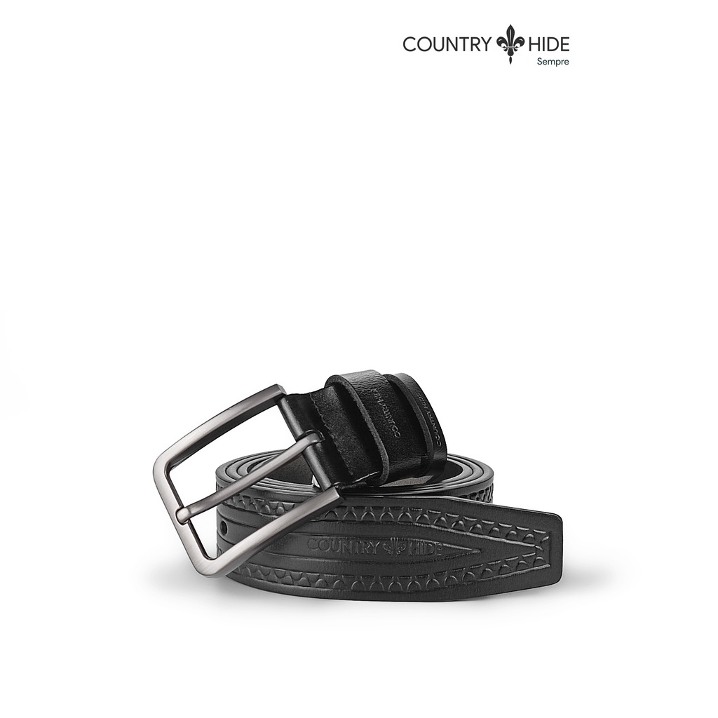 COUNTRY HIDE SEMPRE Top Grain Cowhide Adjustable Length Pin-Lock Belt ...