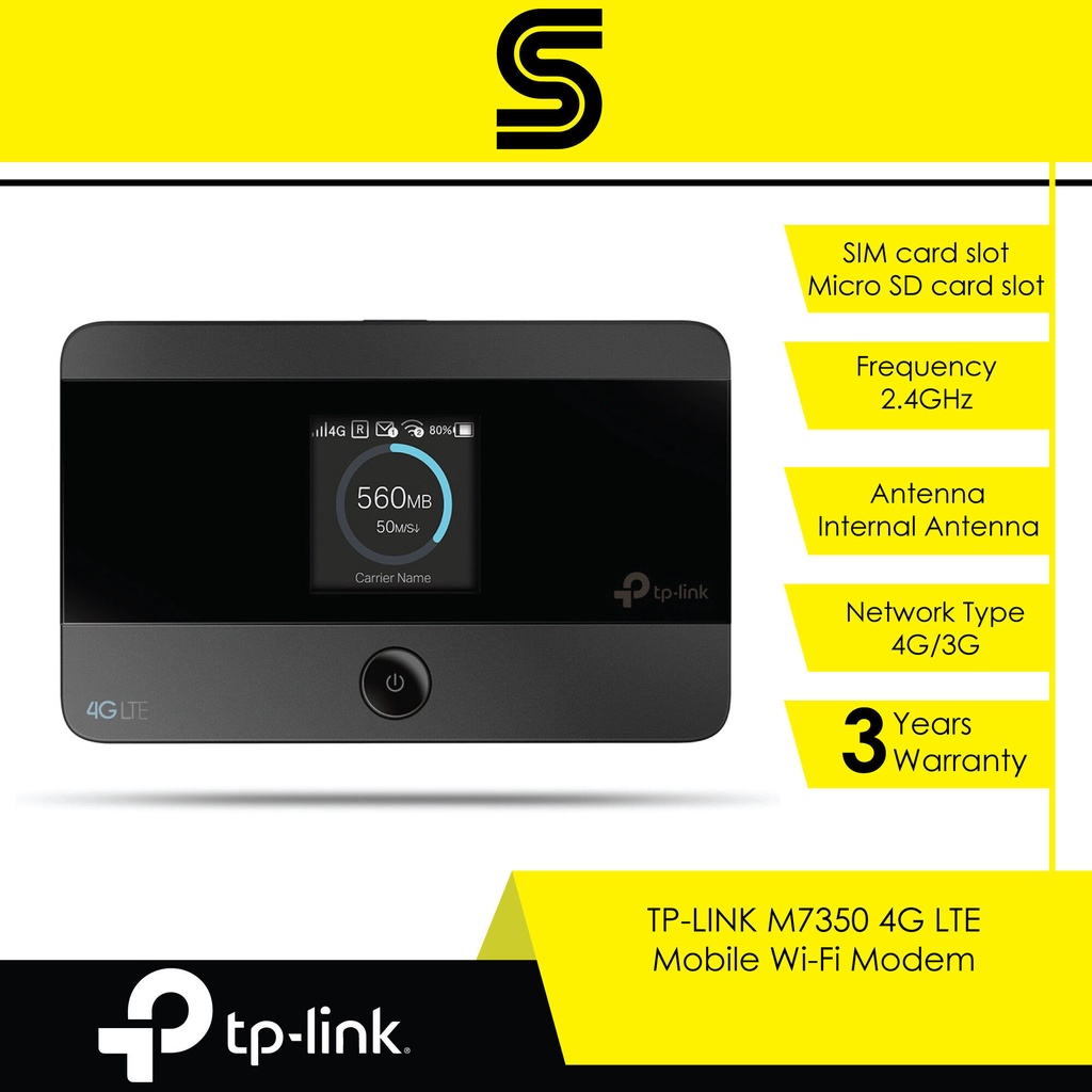 TP-Link M7350 4G LTE Mobile WIFI Modem | Shopee Malaysia