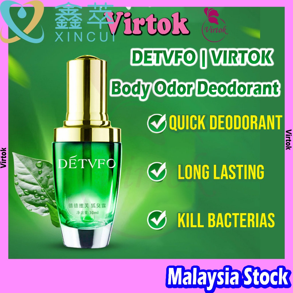 【Ready stock】DETVFO Underarms Body Odor Spray Deodorant antiperspirant ...