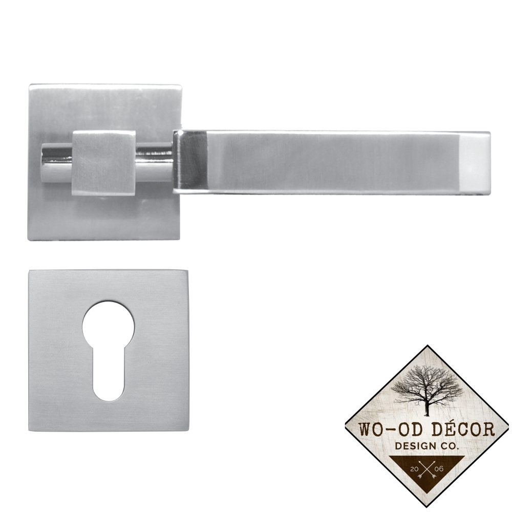 HOSO Mortise Lever HSSL-2074SS + HSSC70SN + HSM60X85SS Stainless Steel ...