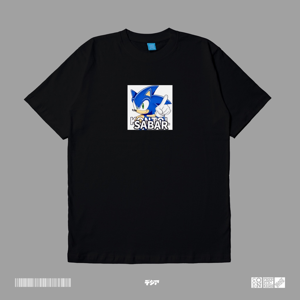 Sabar Meme Sonic The Hedgehog Kntl Sabar Shitpost DJA Cloth | Shopee Malaysia