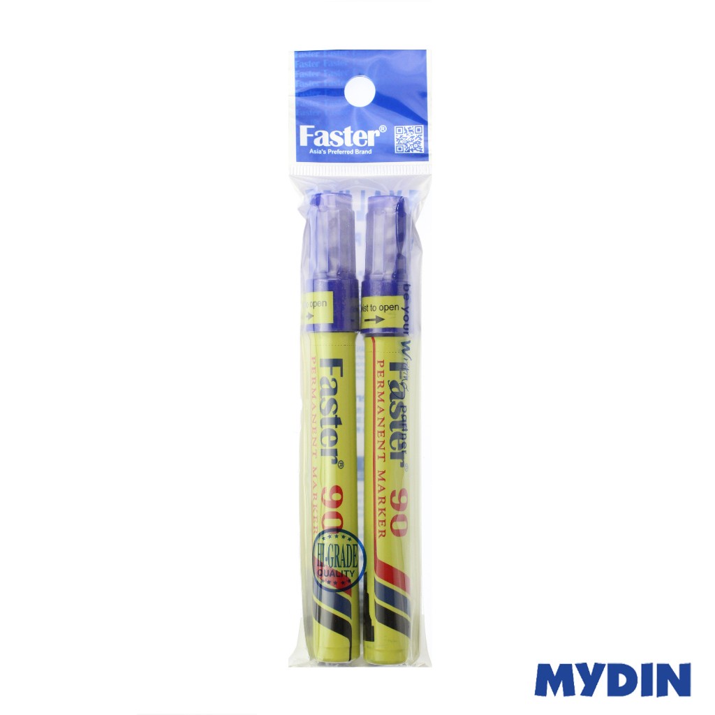 Faster Marker Permanent MF90 2's (Blue) | Shopee Malaysia