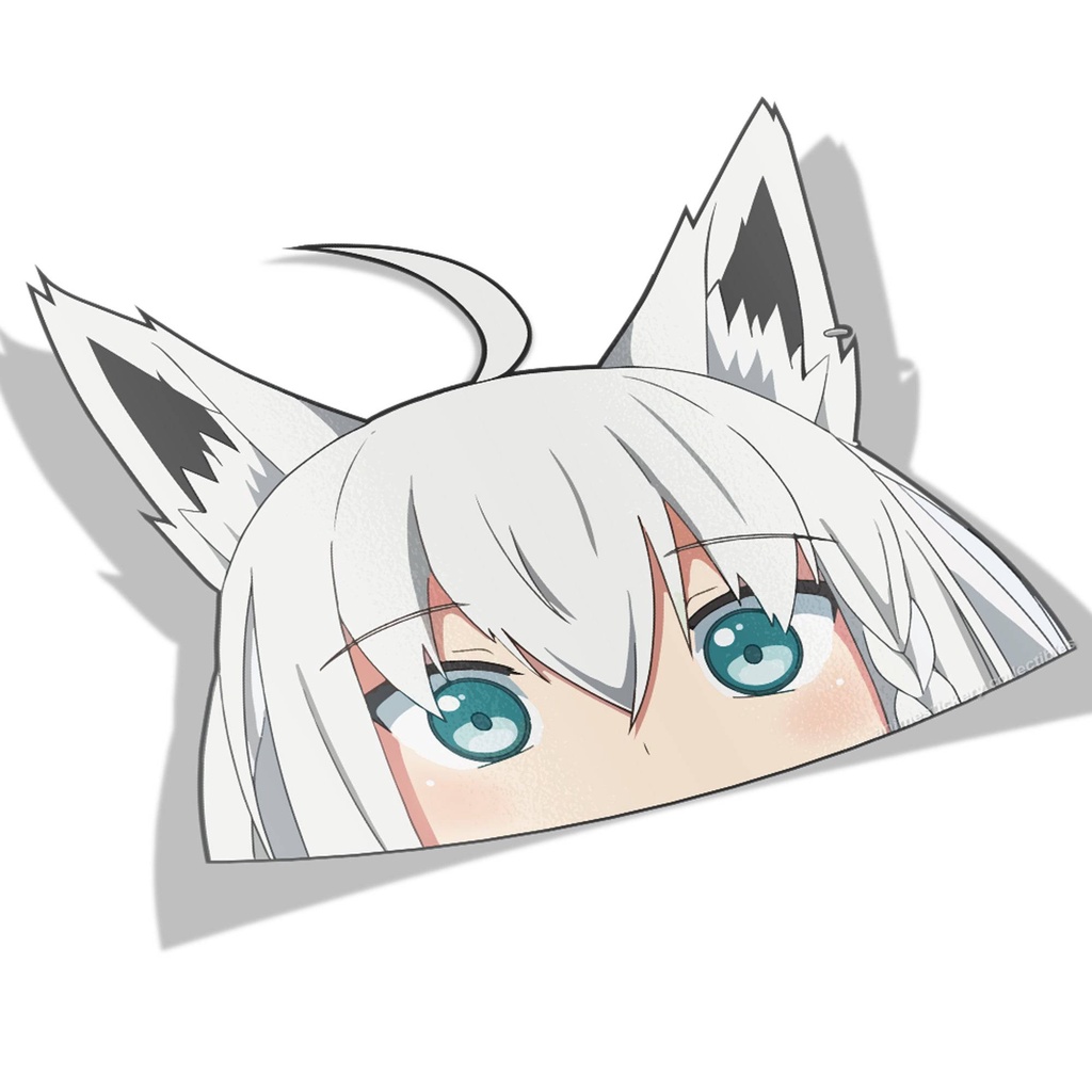 Shirakami Fubuki | Hololive | Peeker - Peek - Anime Vinyl Stickers NEW ...