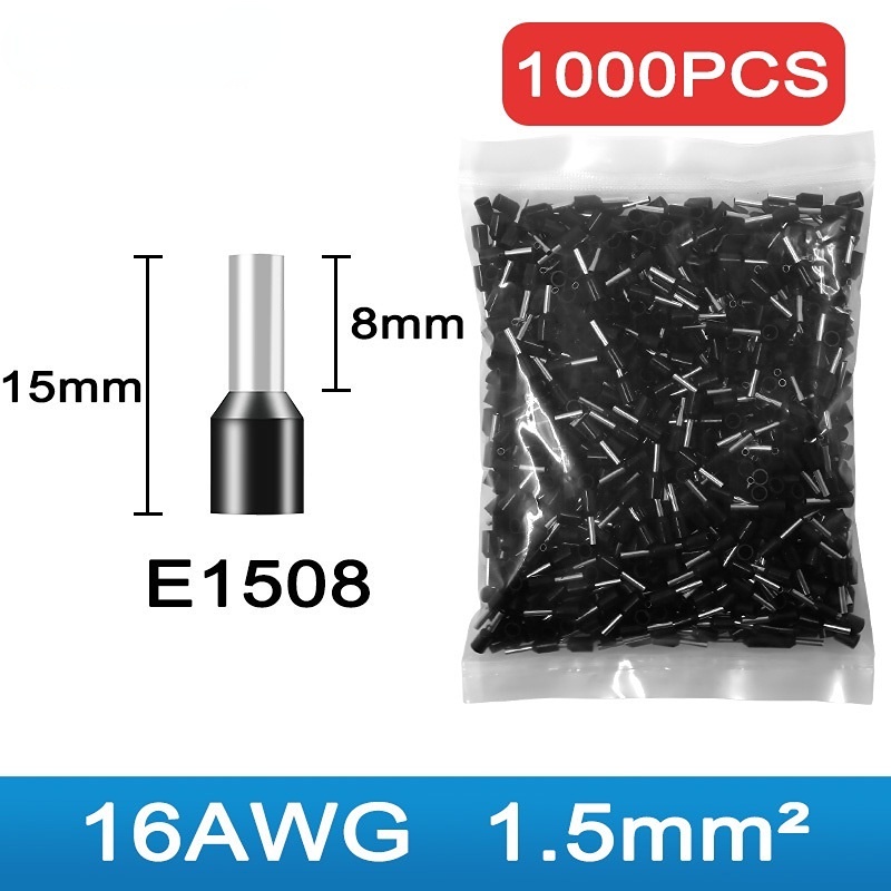 1000pcs/Pack Electrical Tools E0508 E7508 E1008 E1508 E4009 E6012 PVC ...