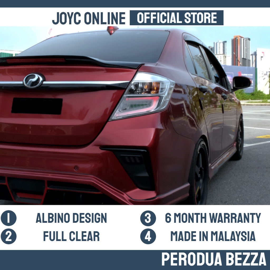 OEM Perodua Bezza Tail Lamp Full Clear light bar Albino white 1 set 2 ...